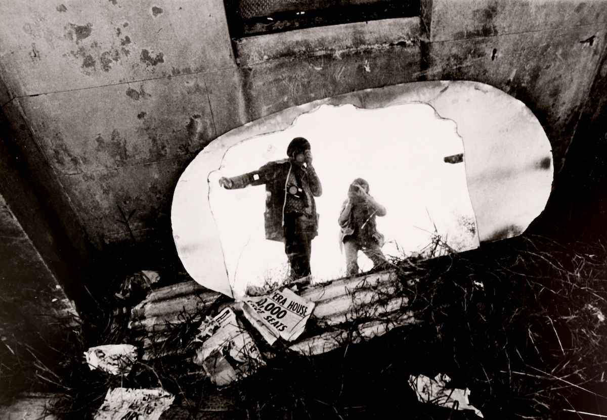 Self portrait in reflection, National Portrait Gallery