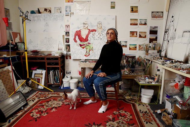 Walking a fine line, National Portrait Gallery