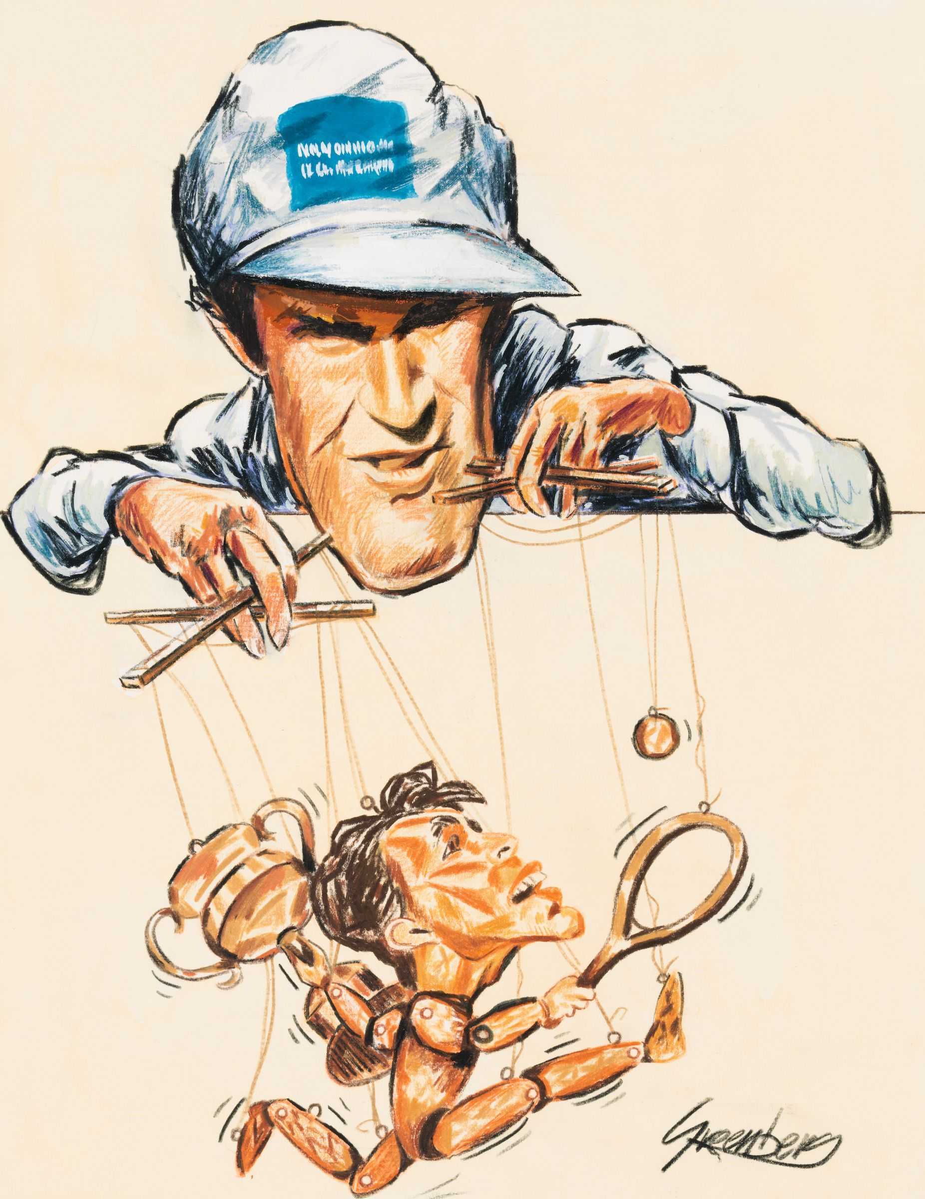 Tony Roche and Ivan Lendl, National Portrait Gallery