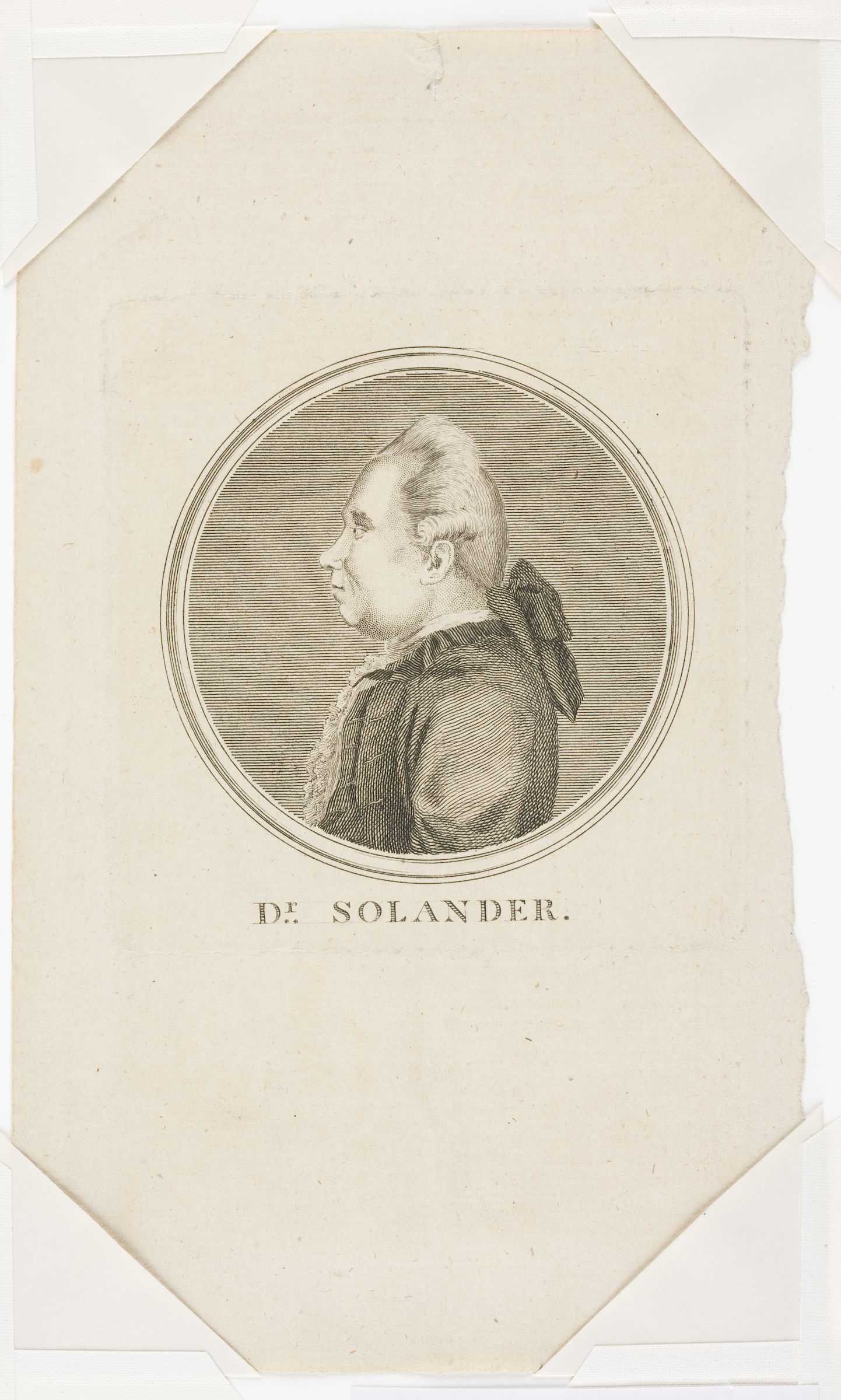 Dr Solander, National Portrait Gallery
