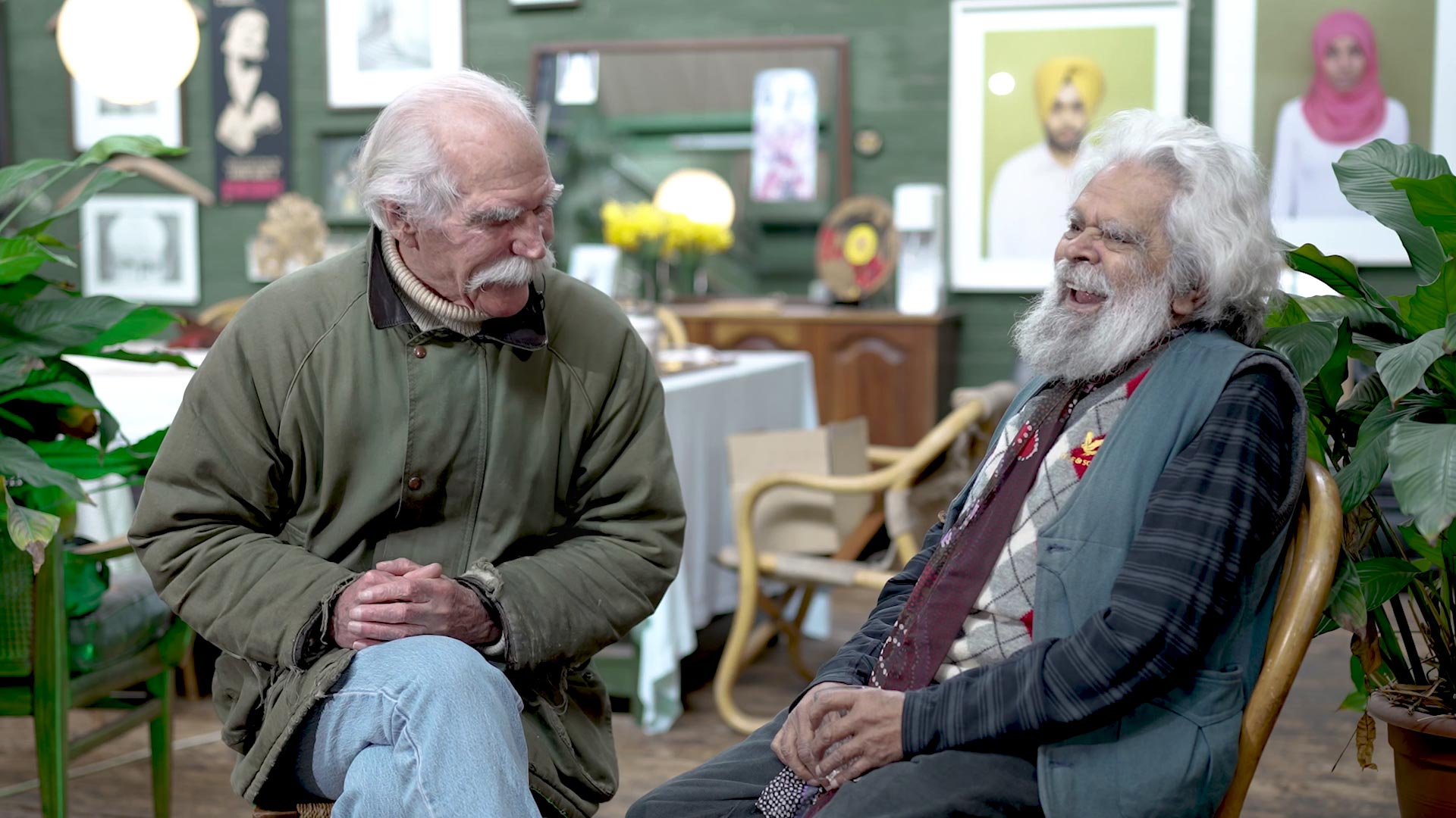 Rod McNicol and Jack Charles, National Portrait Gallery
