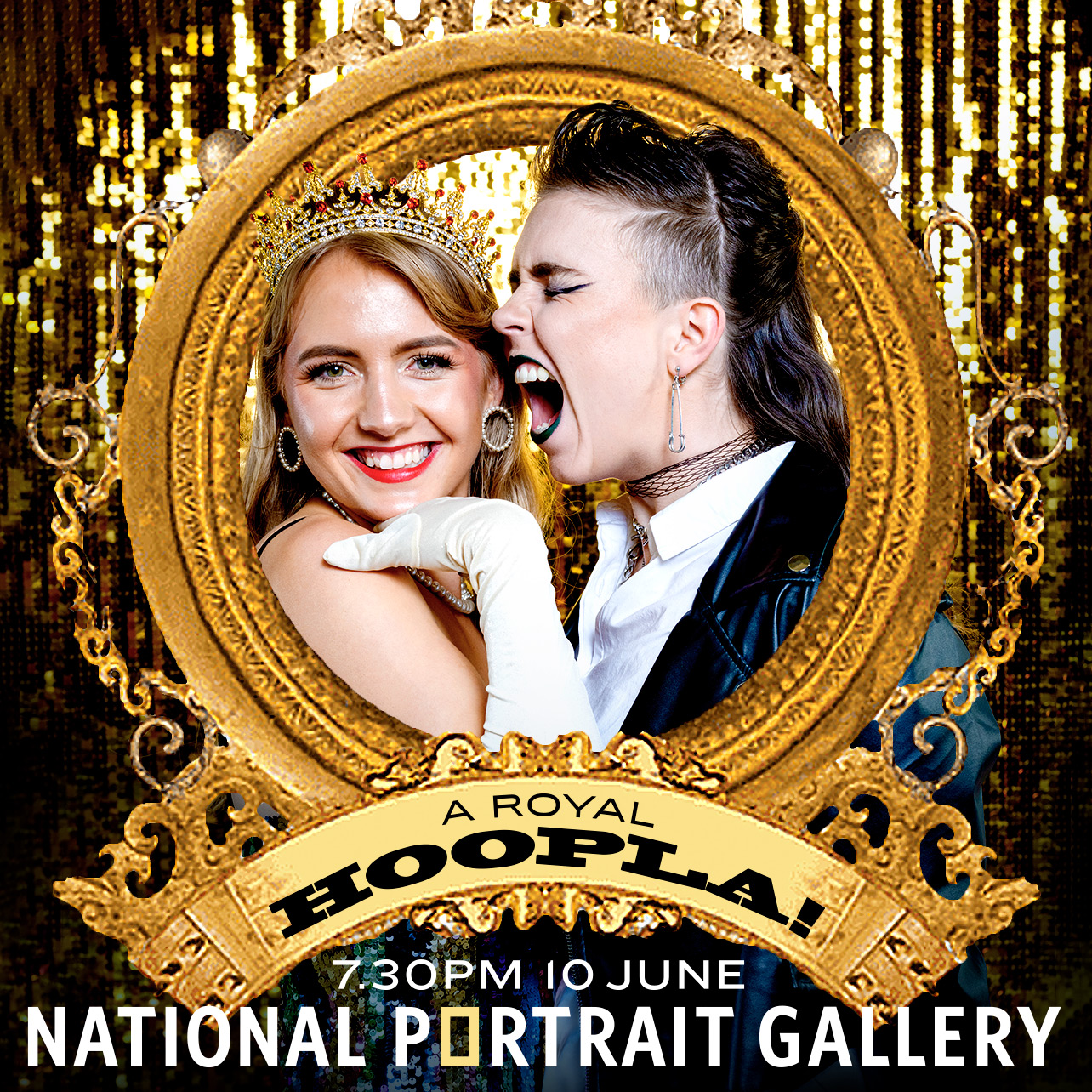 A Royal Hoopla, National Portrait Gallery
